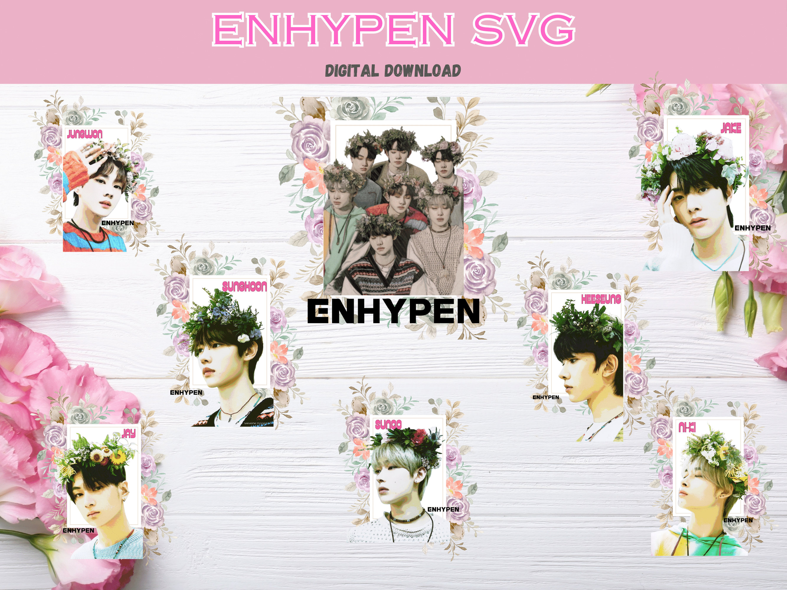 ENHYPEN SVG Fanmade Bundle - Etsy