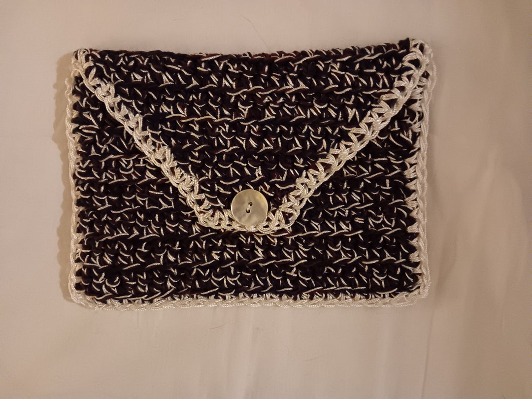 Cute Blue Envelope Style Crochet Bag - Etsy
