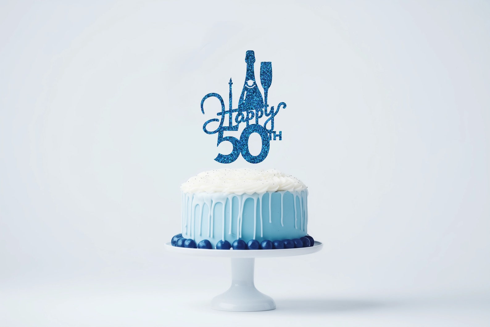 50th Birthday Svg, Cake Topper Svg, 50th Cake Topper, Happy 50th Svg ...