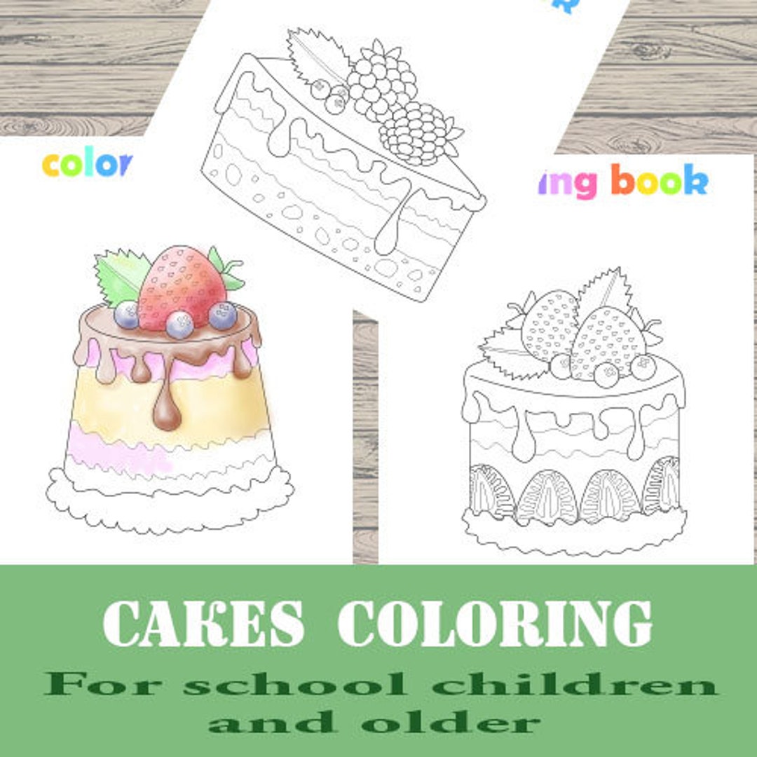 Coloring Books Cakes - Etsy