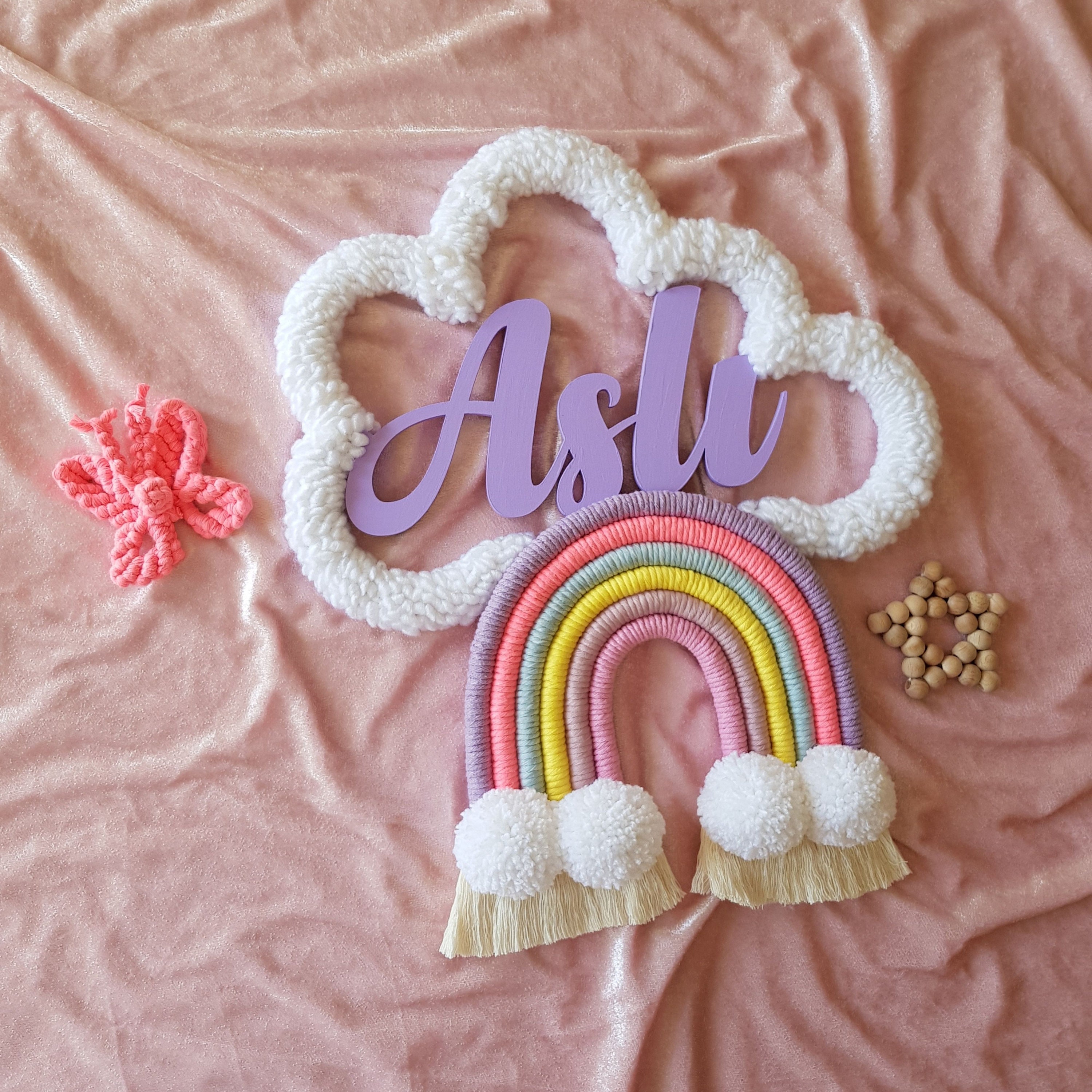 Wood Sign Baby Room Decor, Wall Hanging, Hospital Room Baby's Knitted ...