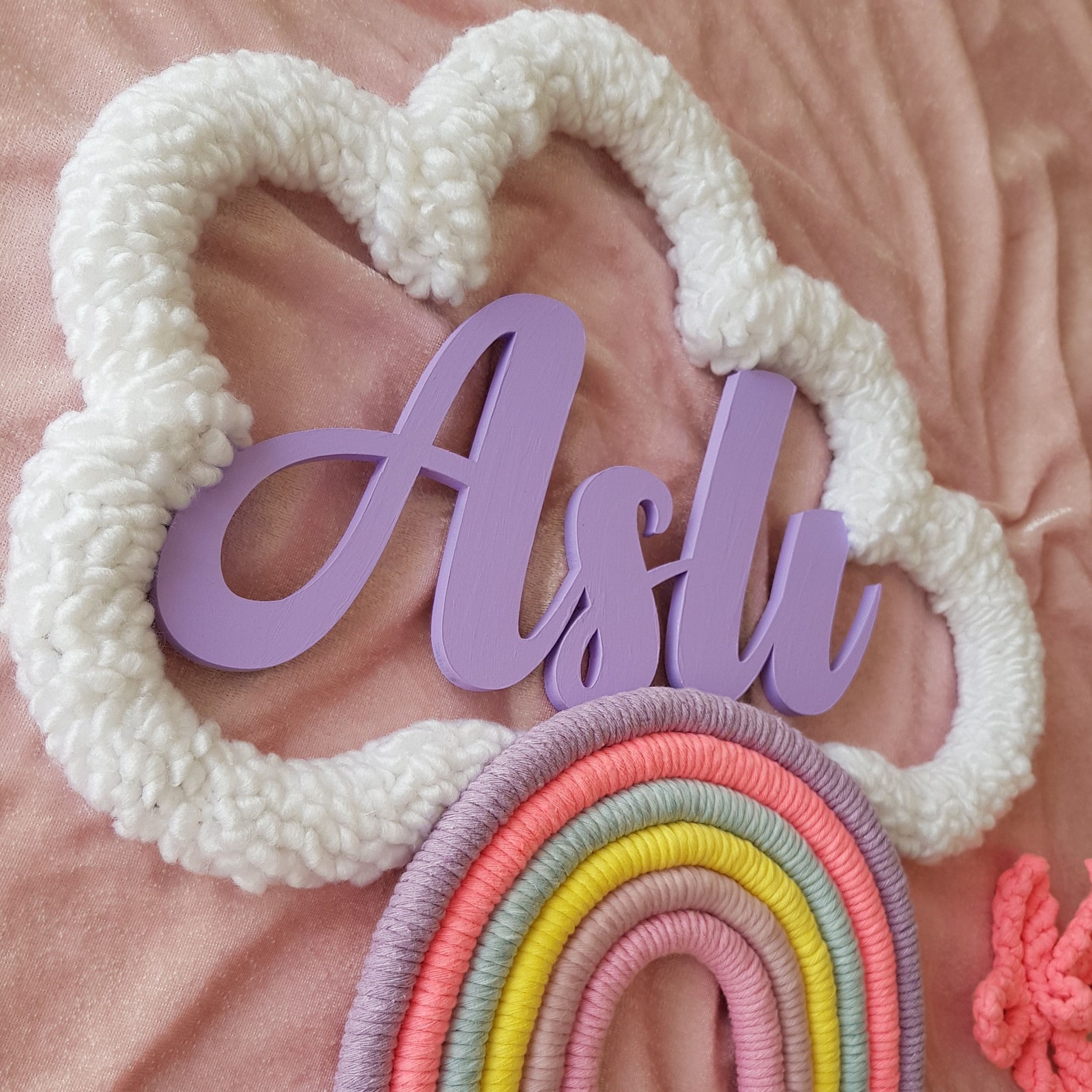 Wood Sign Baby Room Decor, Wall Hanging, Hospital Room Baby's Knitted ...