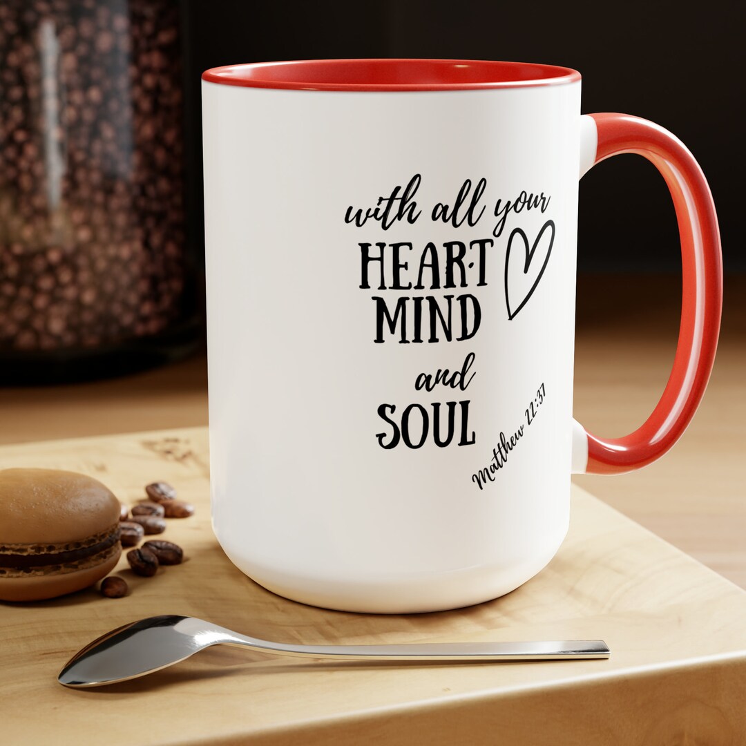 Love God Christian Gift Mug, Christian Coffee Mug, Faith Based Coffee ...