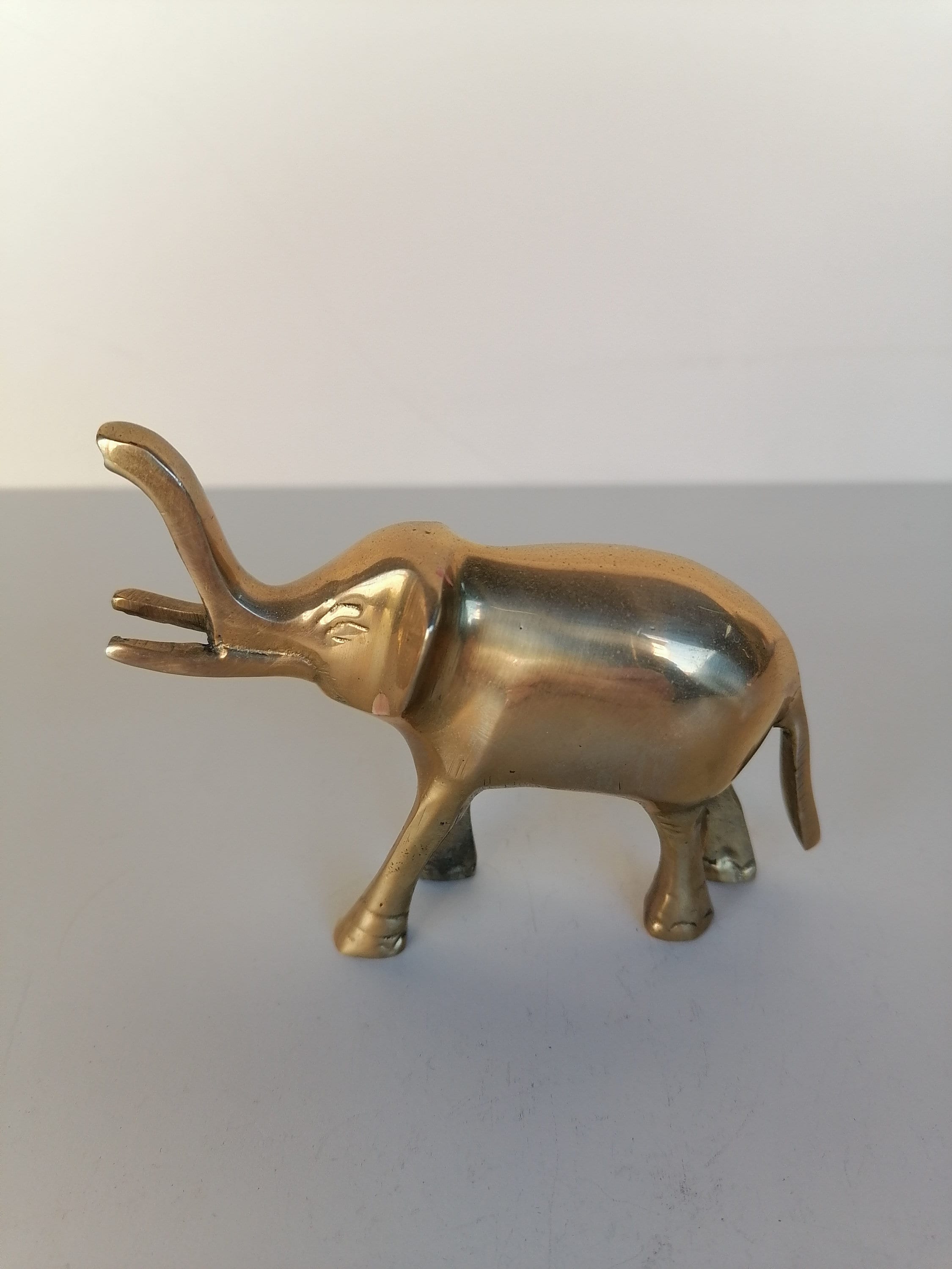 Vintage Brass Elephant Brass Animals Gift Figure Antique Ornament Retro ...