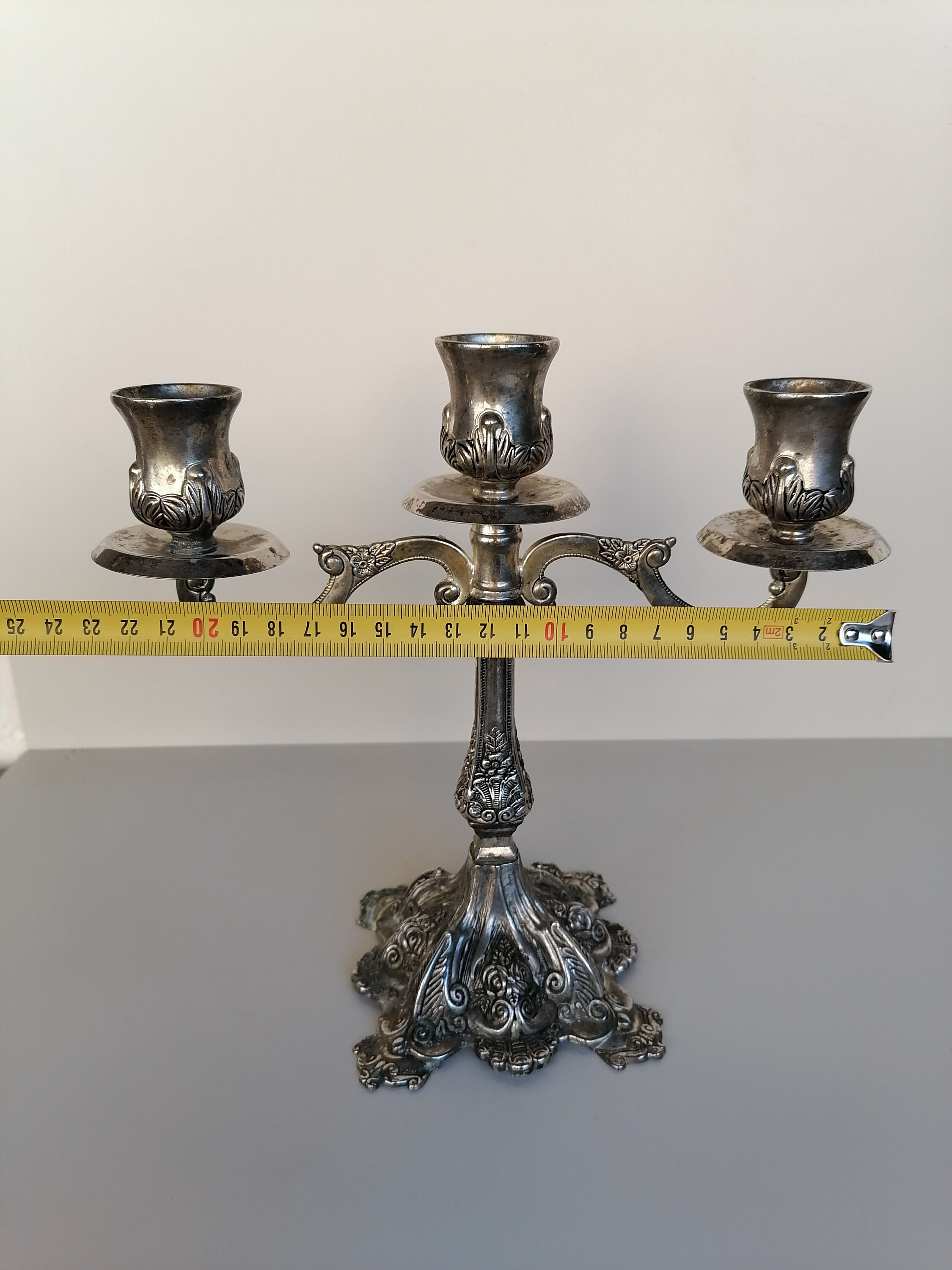 3 Arm Candle Holder Vintage Gothic Candle Holder Candelabra 3 Arm ...