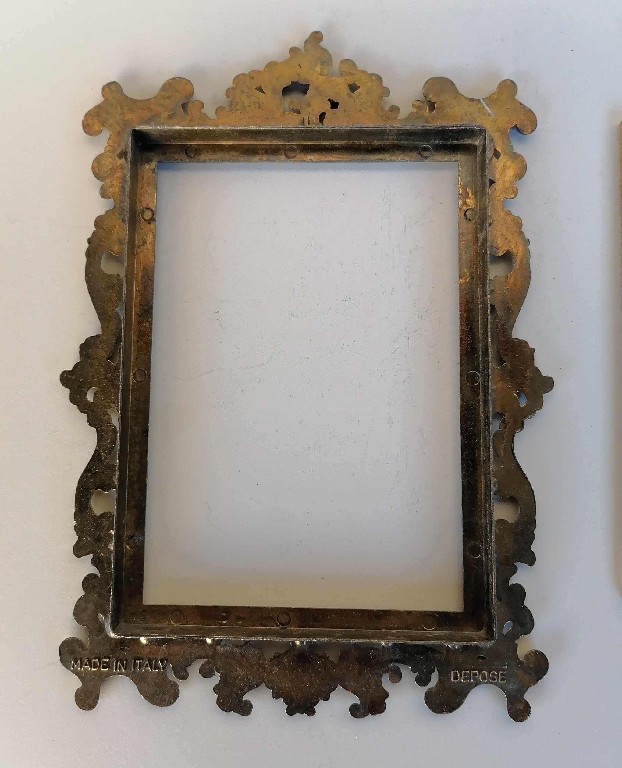 Vintage Brass Depose Italian Picture Frame Baroque Decor Victorian ...