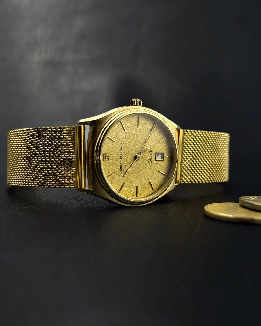 Girard-perregaux Quartz Watch 20-micron Gold-plated - Etsy