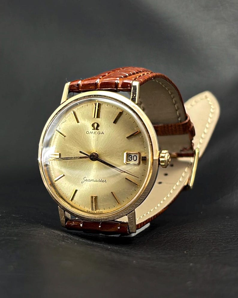 Omega Seamaster Rare Pink Gold Cap - Etsy