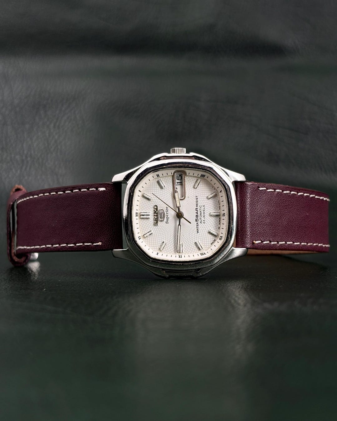 Seiko Superior SKZ White Whirlpool Dial - Etsy