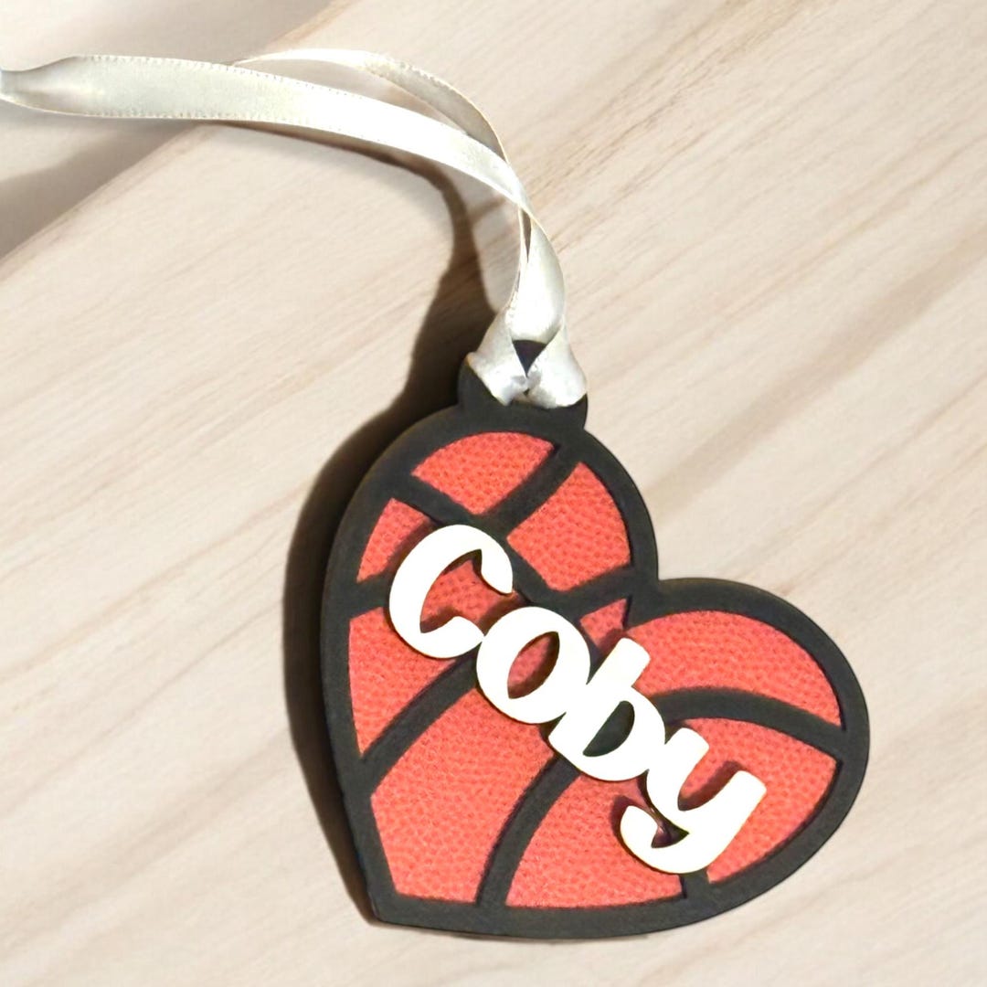 Custom Basketball Name Bag Tag - Personalized Valentine Basketball Tag ...