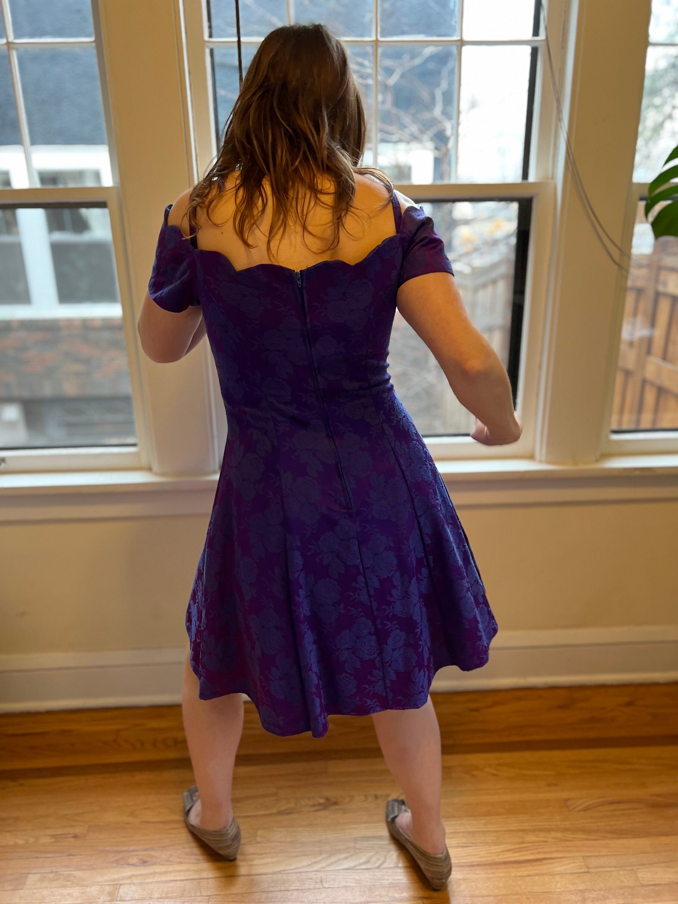 Purple Rain 80s Prom Dress With Adjustable Straps - Etsy