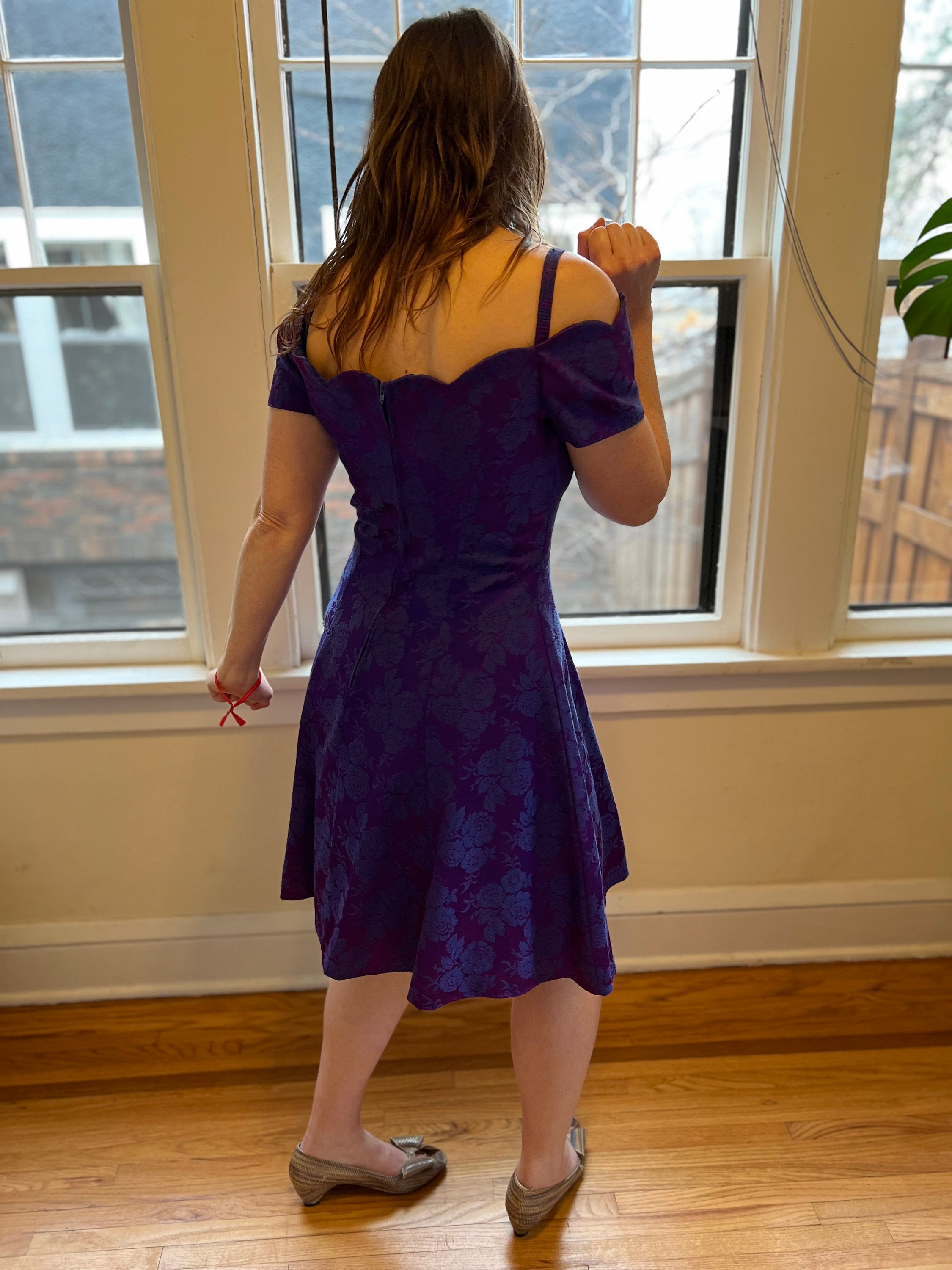 Purple Rain 80s Prom Dress With Adjustable Straps - Etsy