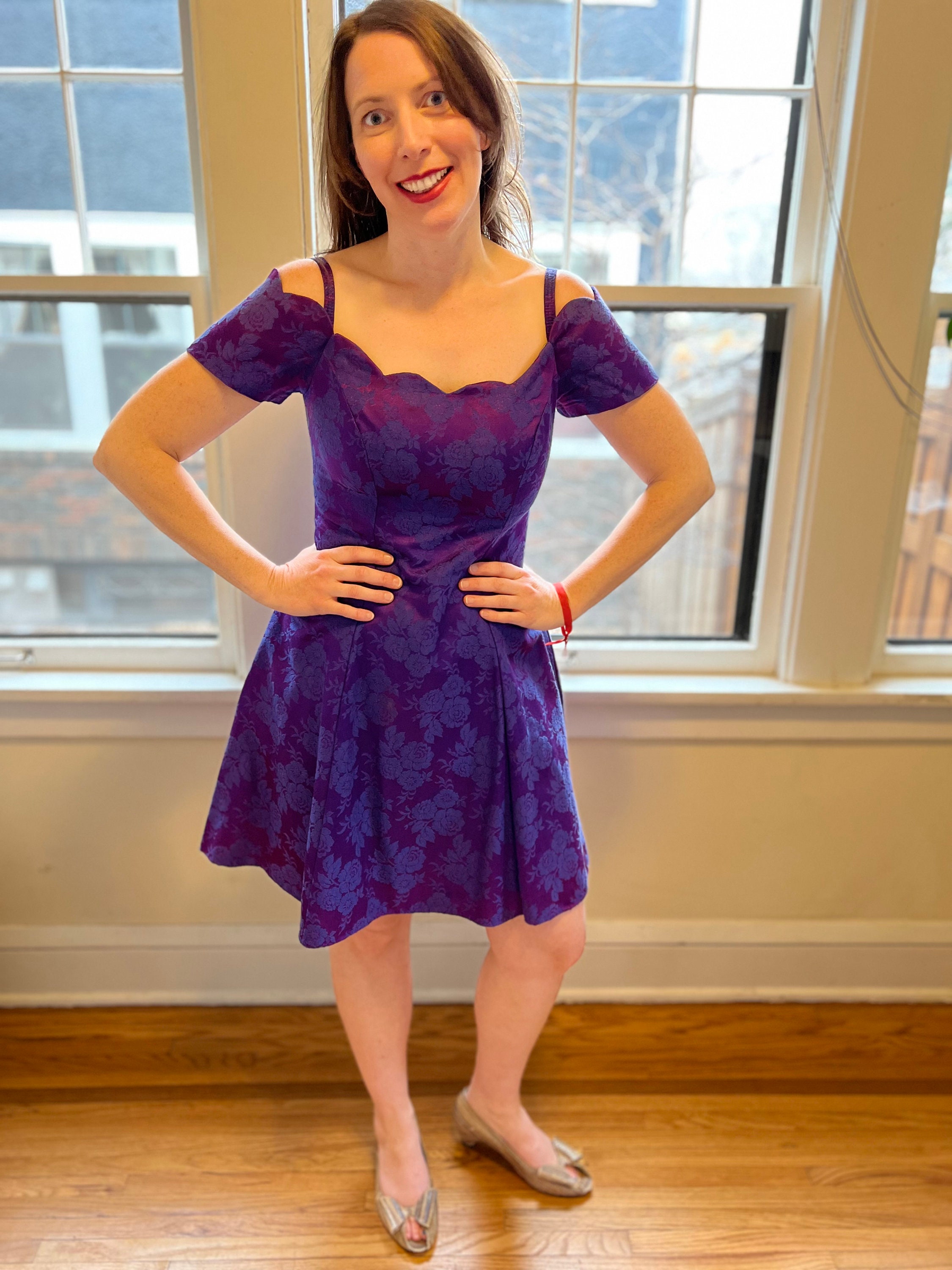 Purple Rain 80s Prom Dress With Adjustable Straps - Etsy