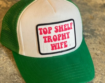 Trophy Wife Trucker Hat Wedding Weekend Hat Wedding Trucker Hat Bride ...