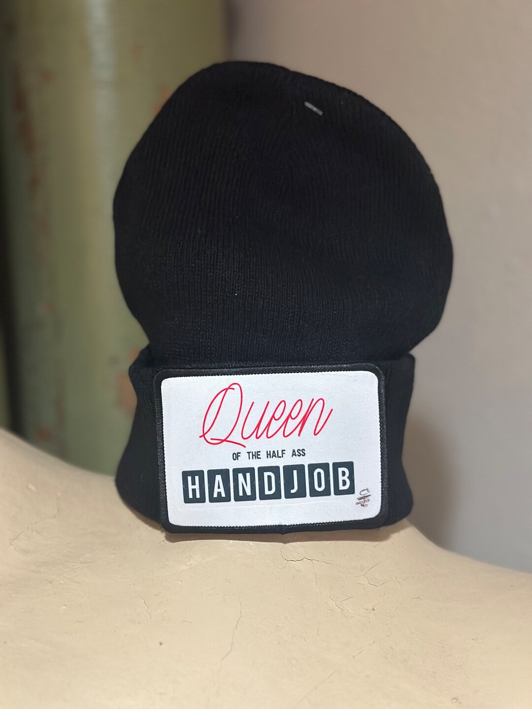Queen of the Half Assed Handjob Stocking Hat/ Beanie - Etsy