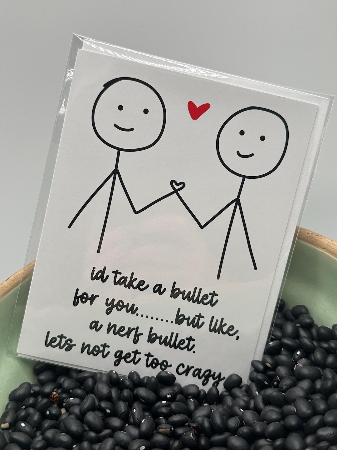 Let’s Not Get Too Crazy Greeting Card - Etsy