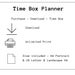 Time Boxing Printable PDF Digital Daily Planner Time Box Planner Agenda ...