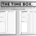 Time Boxing Printable PDF Digital Daily Planner Time Box Planner Agenda ...