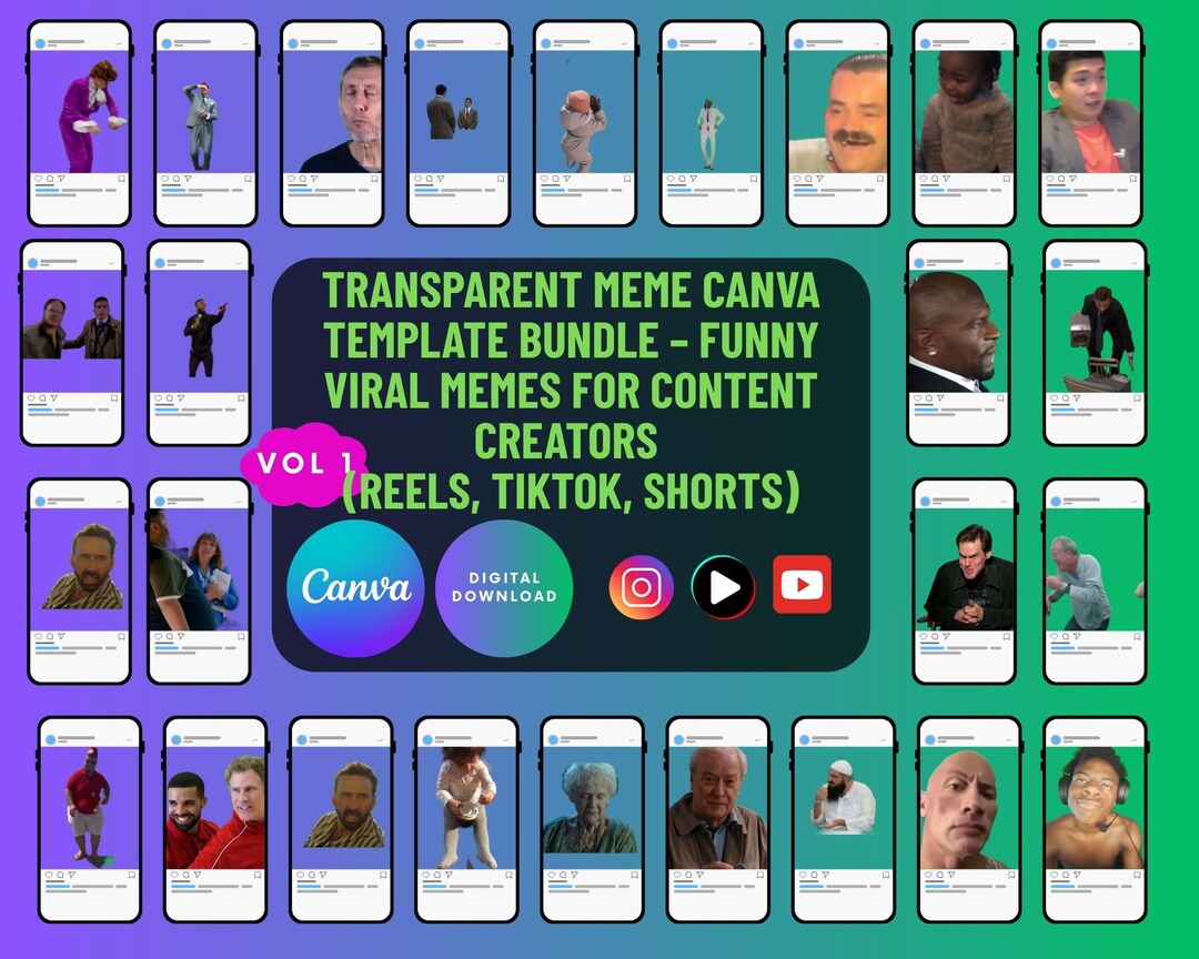 Plantillas de memes virales de TikTok y reels divertidos: clips MP4 ...