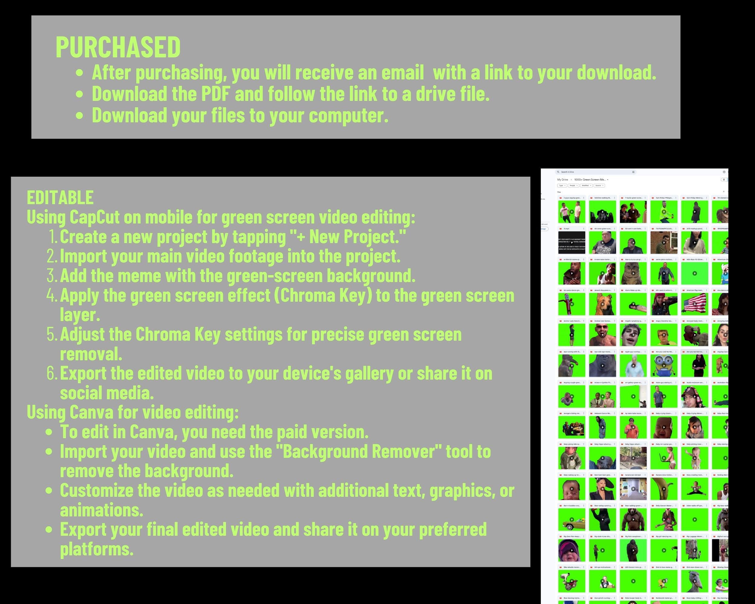 Funny Meme Emote Pack: 1200+ Green Screen Mp4s (digital Download) - Etsy