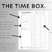 Time Boxing Printable PDF Digital Daily Planner Time Box Planner Agenda ...