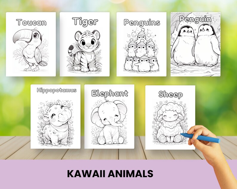 Printable Alphabet Coloring Pages Kawaii Animal Printable Toddlers ...