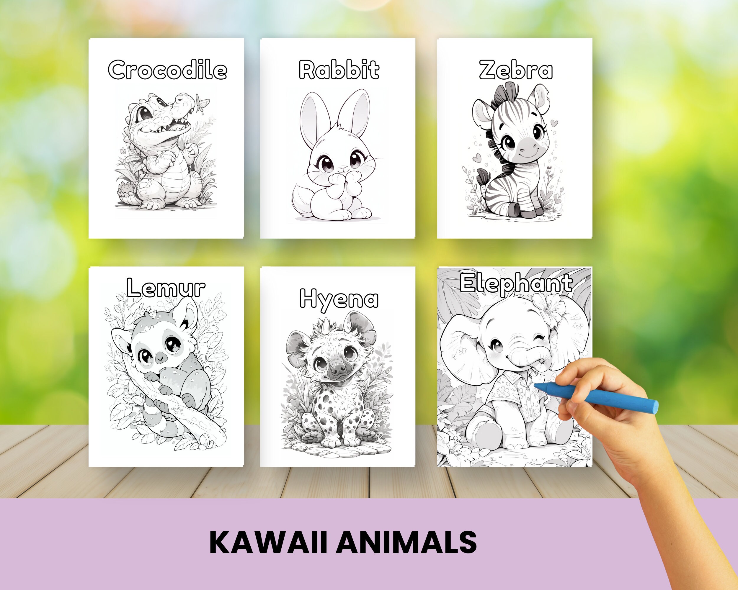 Printable Alphabet Coloring Pages Kawaii Animal Printable Toddlers ...