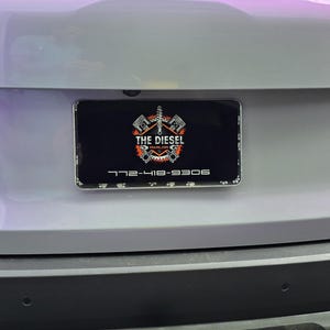 Personalized License Plate Cover - Etsy