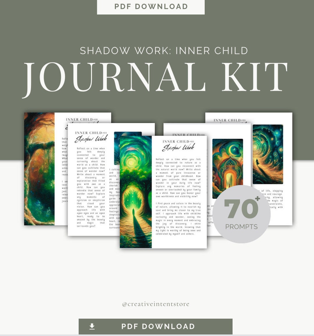 Inner Child Shadow Work Healing Journal Kit - Etsy