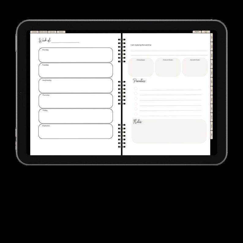 2024-2025 All in One Planner - Etsy