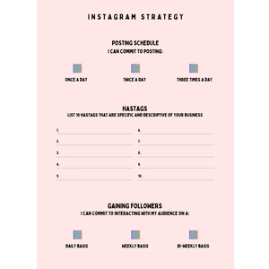 Comprehensive Instagram Planner - Digital Download - Social Media ...