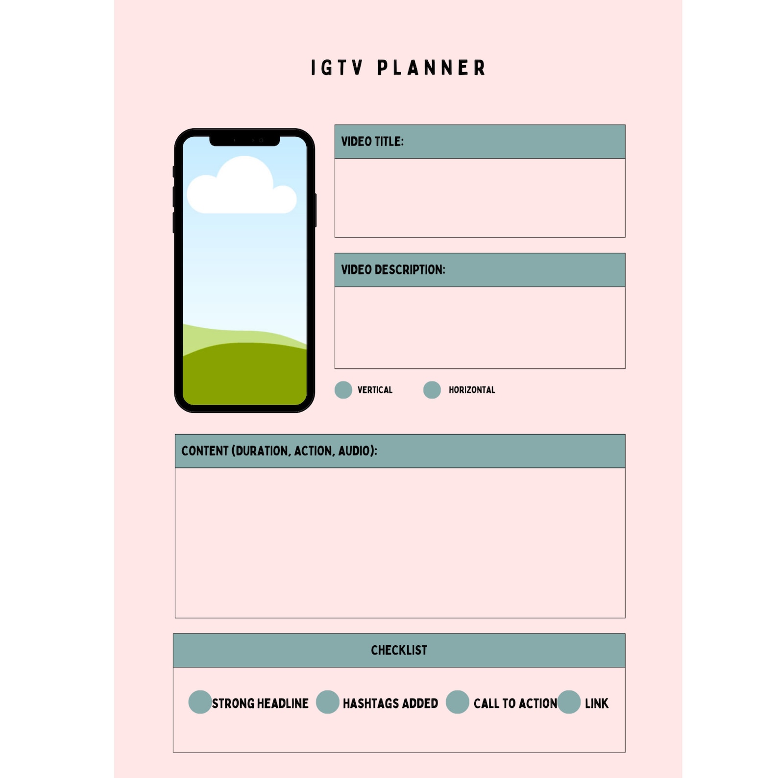 Comprehensive Instagram Planner - Digital Download - Social Media ...