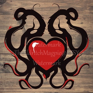 Eldritch Heart Design PNG SVG Digital - Etsy