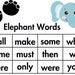 Animal Themed Sight Words - Etsy