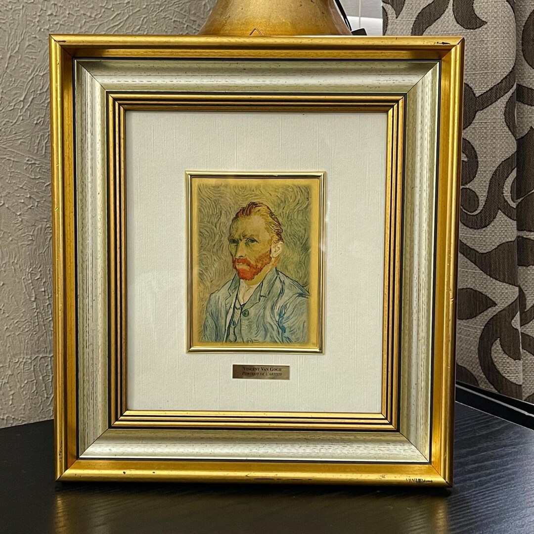 Vincent Van Gogh Self-portrait on 23K Gold Leaf Framed-certif. of ...