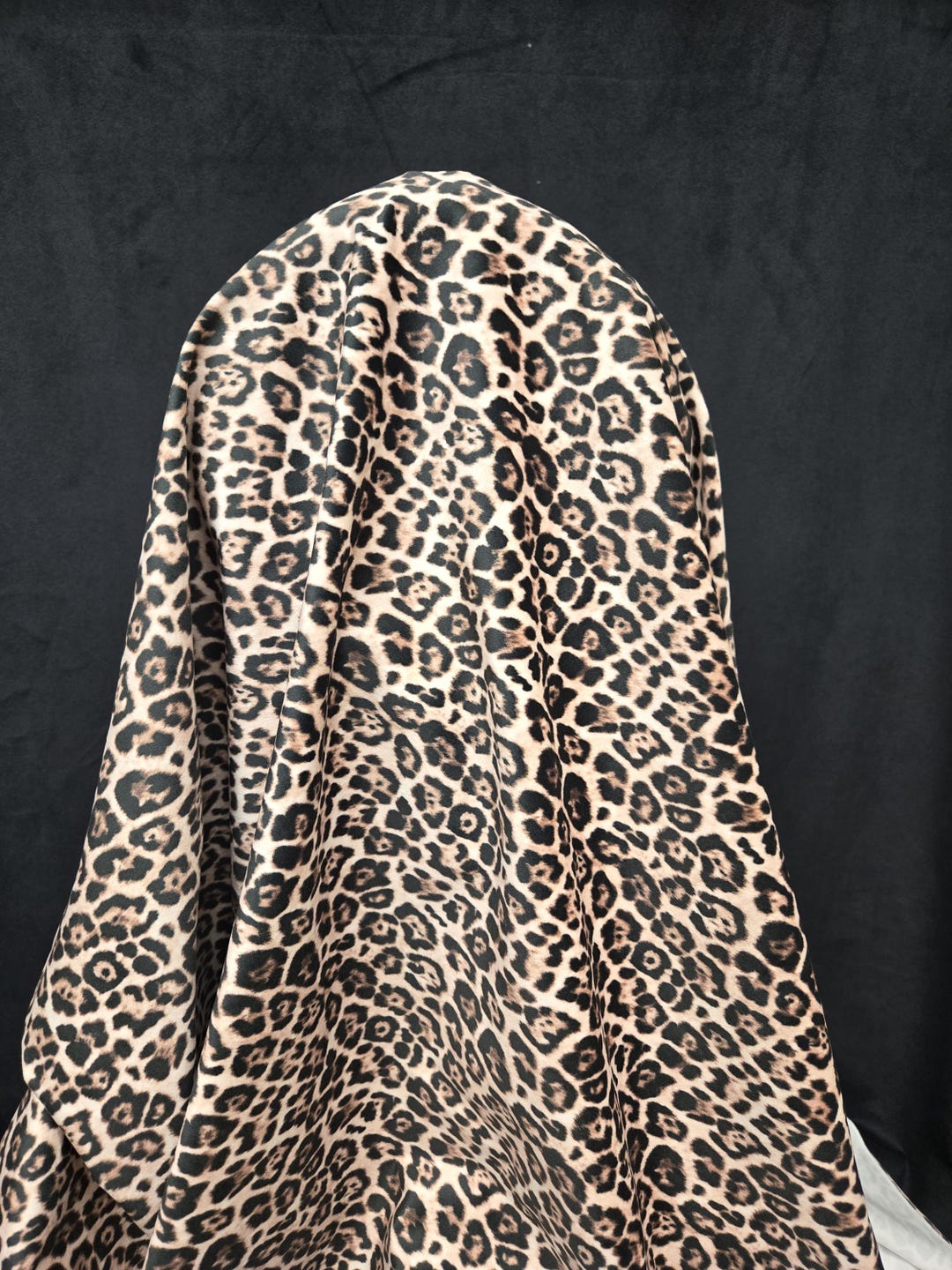 Black & Yellow Leopard Print Fabric – Bold Animal Print for Clothing ...