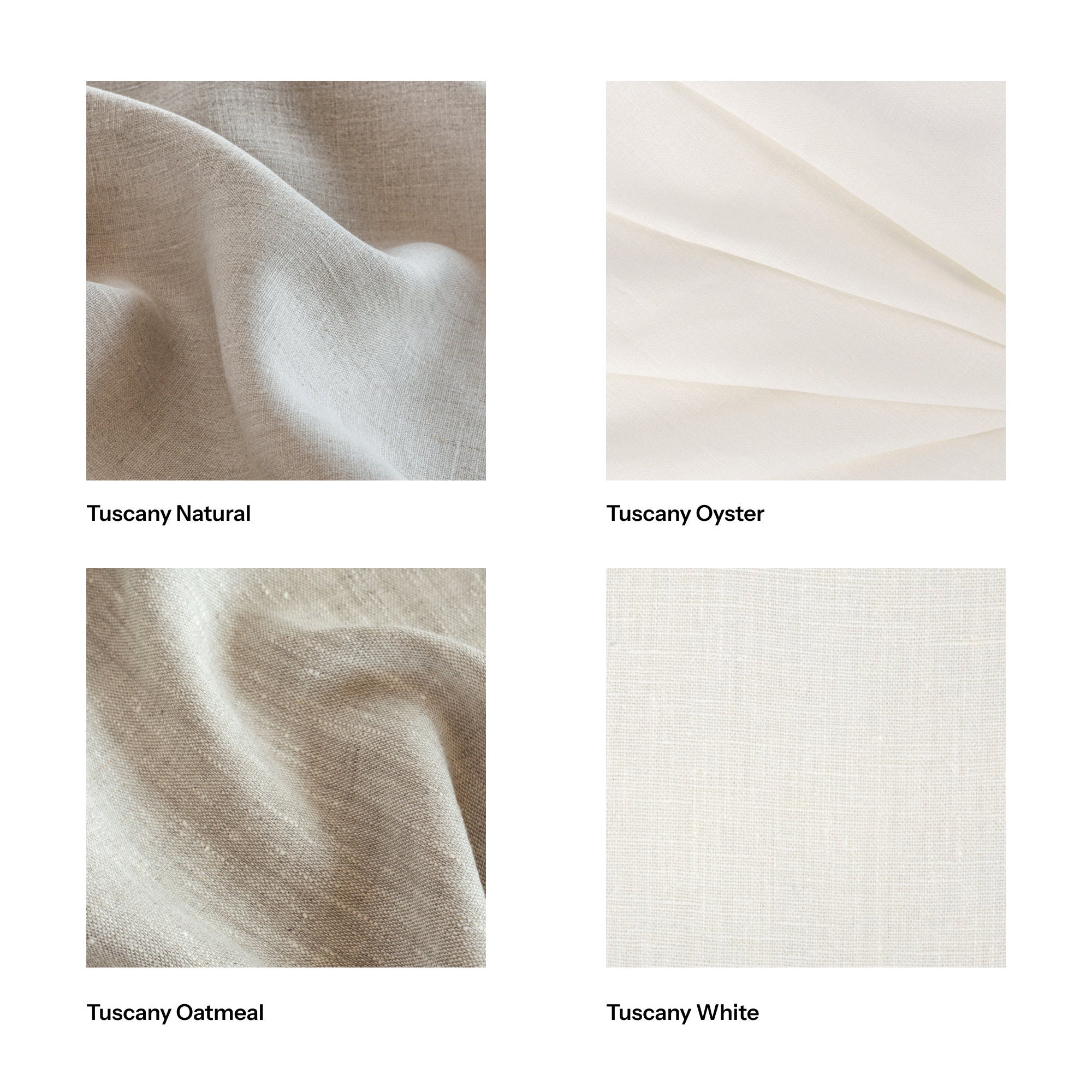 Tuscany Linen Fabric - 100% Soft Medium-weight Linen | Curtains ...