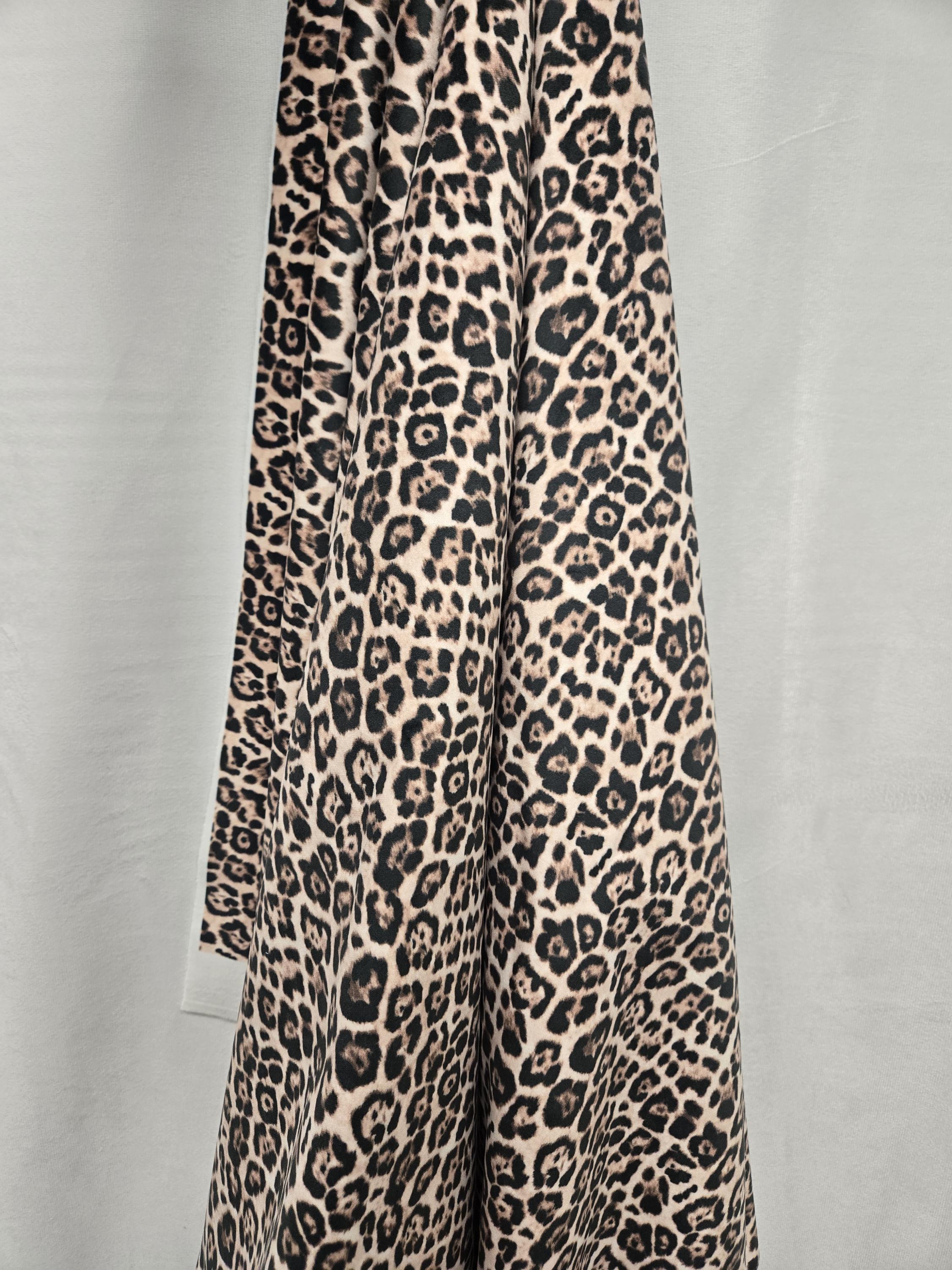 Black & Yellow Leopard Print Fabric – Bold Animal Print for Clothing ...