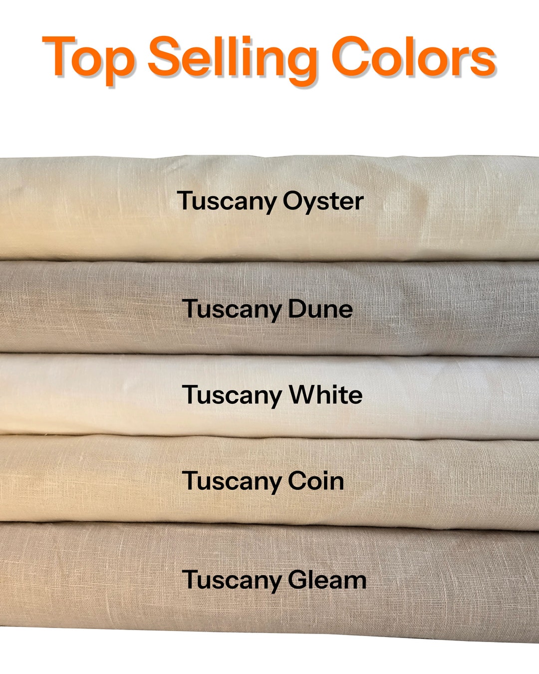 Tuscany Linen Fabric - 100% Soft Medium-weight Linen | Curtains ...