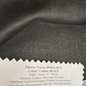 Premium Moygashel Solid Woven Irish Linen Fabric | 100% Natural Irish ...