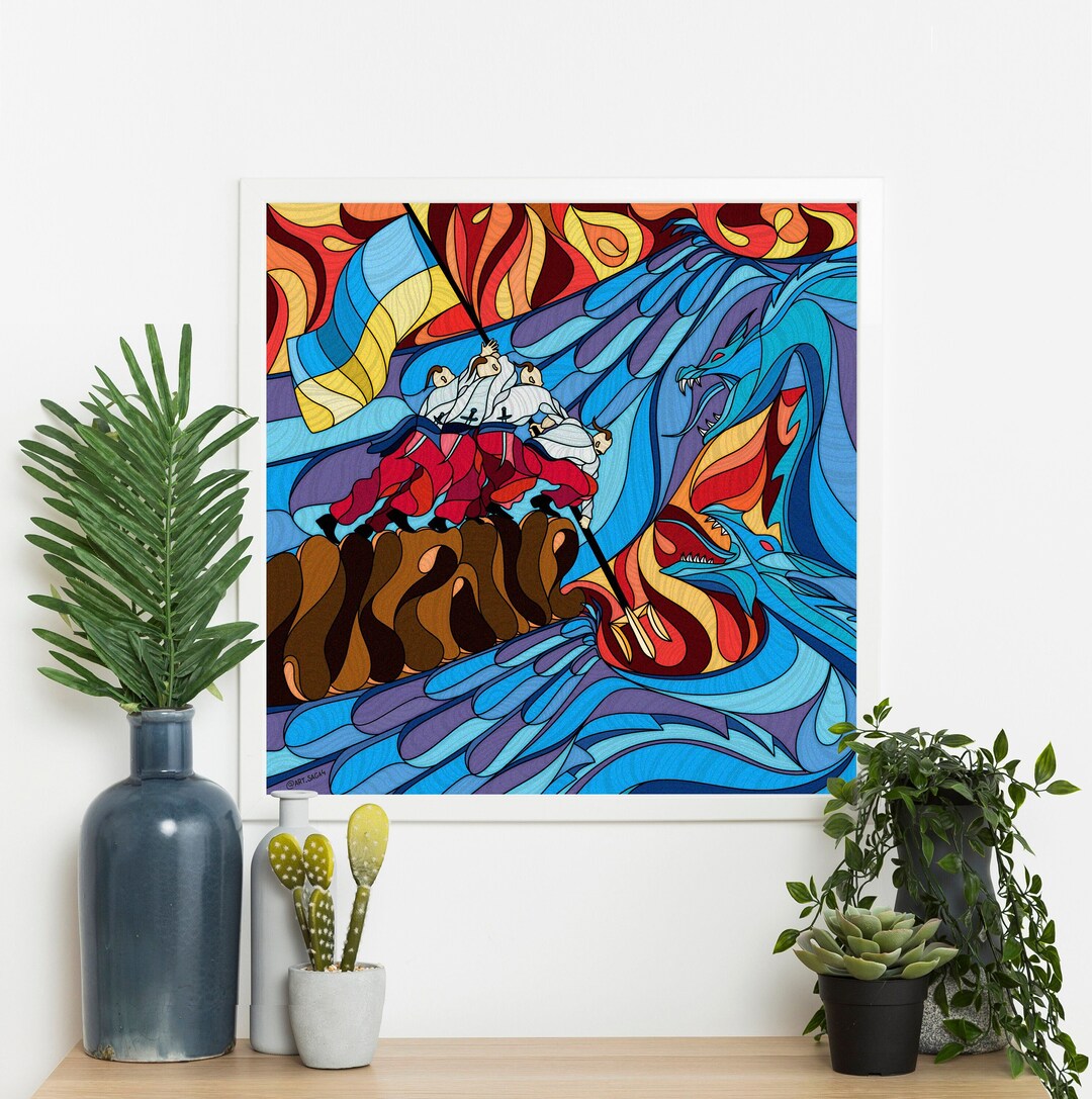 Stained Glass, Cossacks, Freedom, Modern Art, Ukrainian Art ...