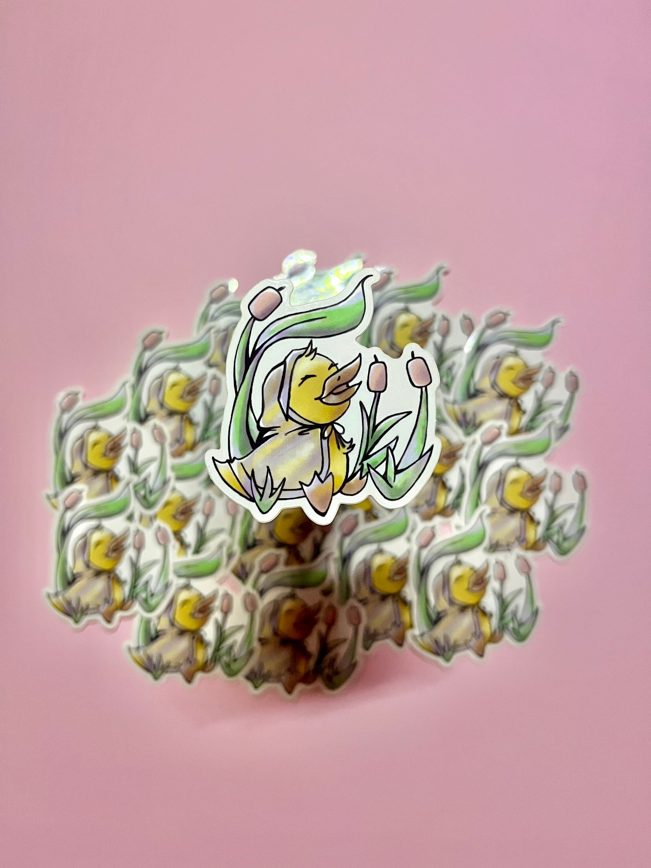 Rain Coat Duck Sticker, 2 Inch Sticker, Cute Duck/kawaii Duck. Quacky ...