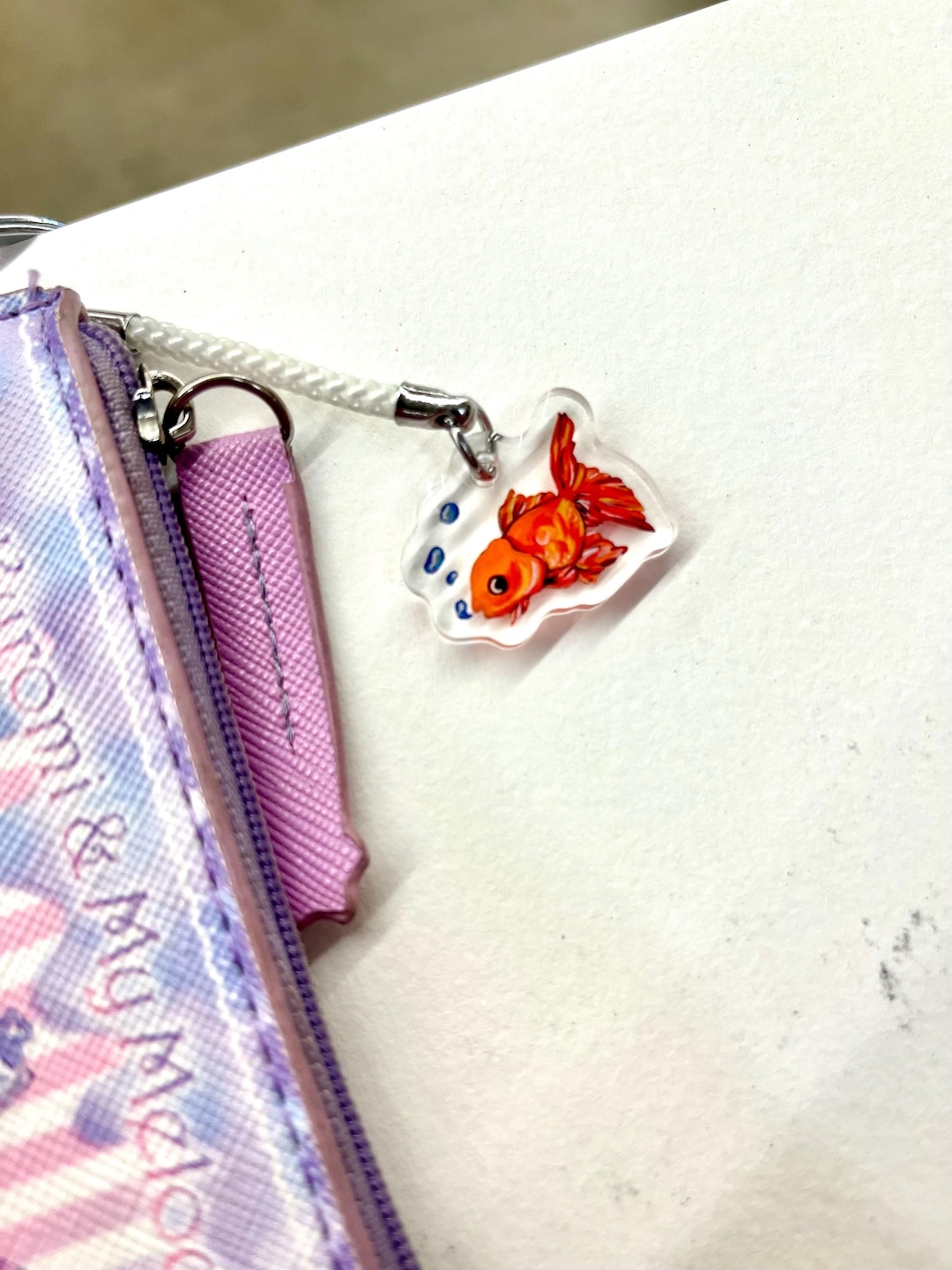 Goldfish Phone Charm, Cute Kawaii Acrylic Keychain - Etsy