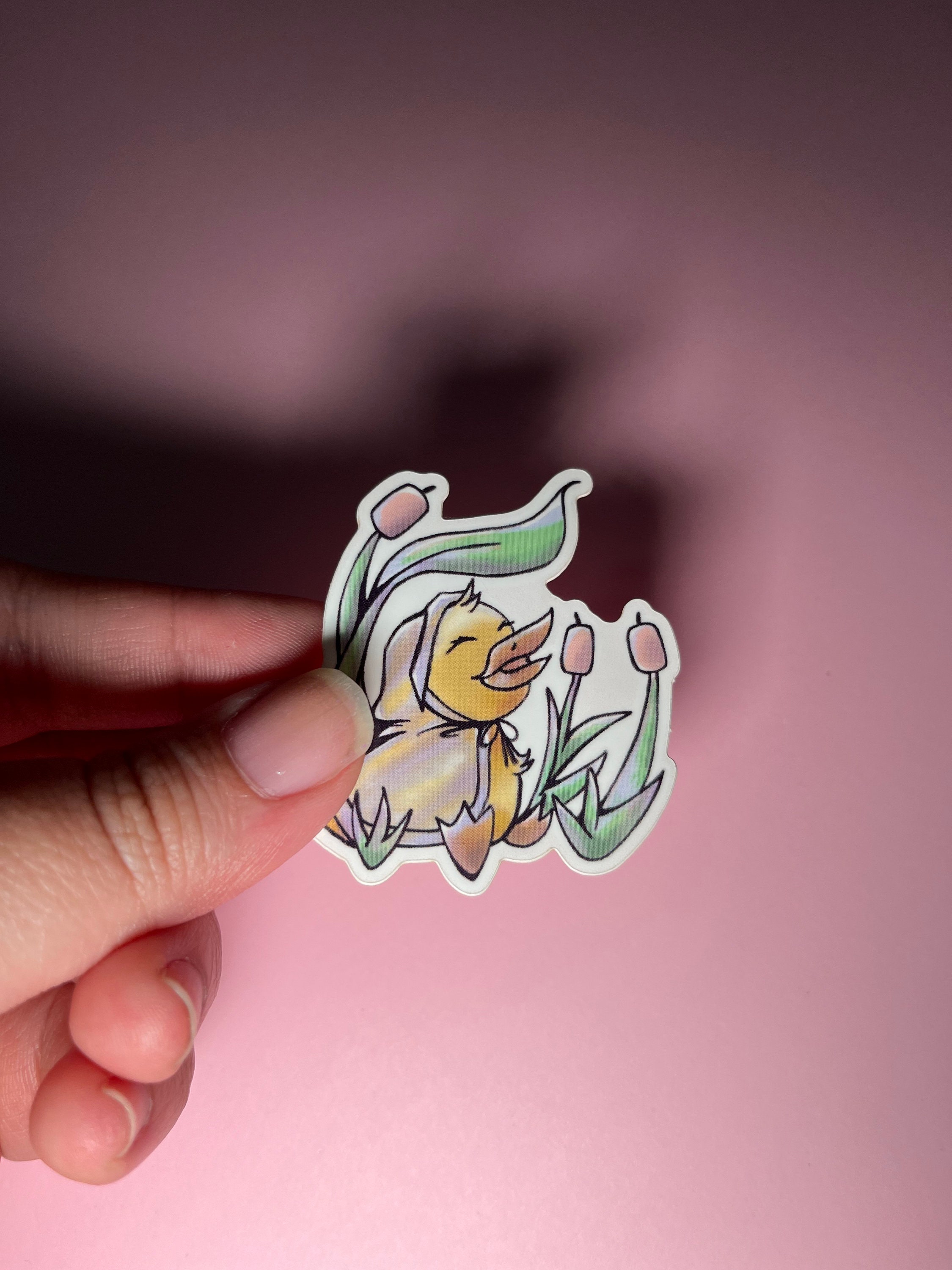 Rain Coat Duck Sticker, 2 Inch Sticker, Cute Duck/kawaii Duck. Quacky ...
