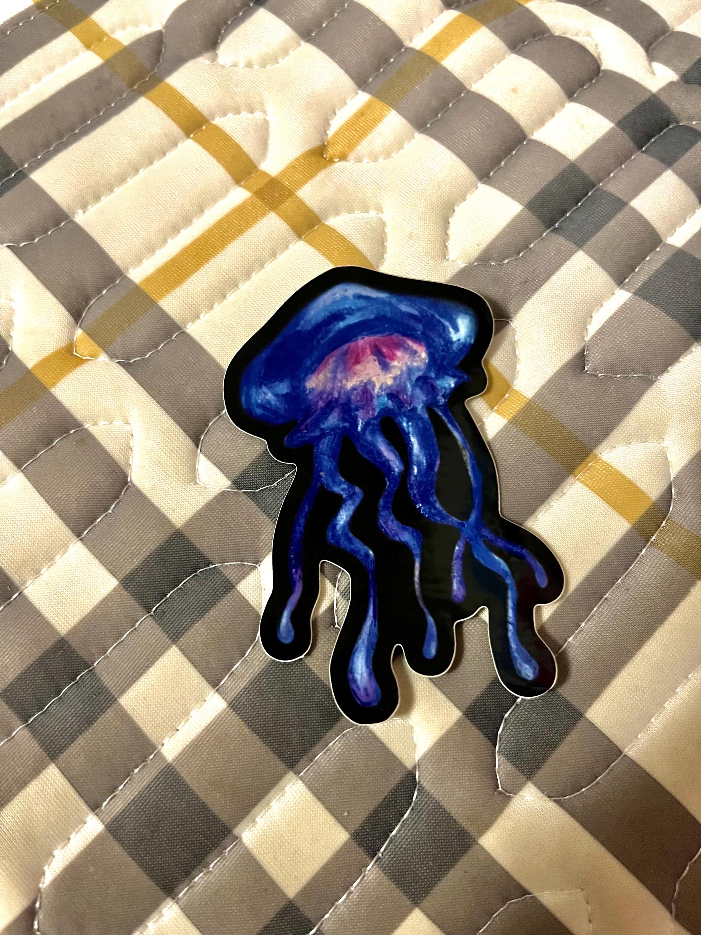 Jellyfish Sticker | Ocean Vinyl Decal for Laptops, Water Bottles ...