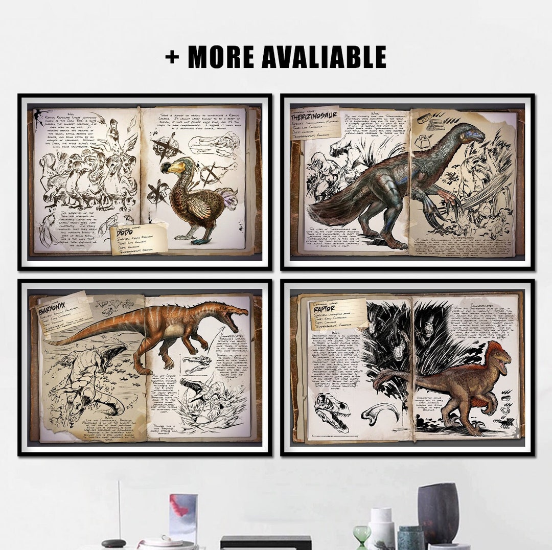 Ark Survival Evolved Poster Print Dinosaur Poster Print Art - Etsy