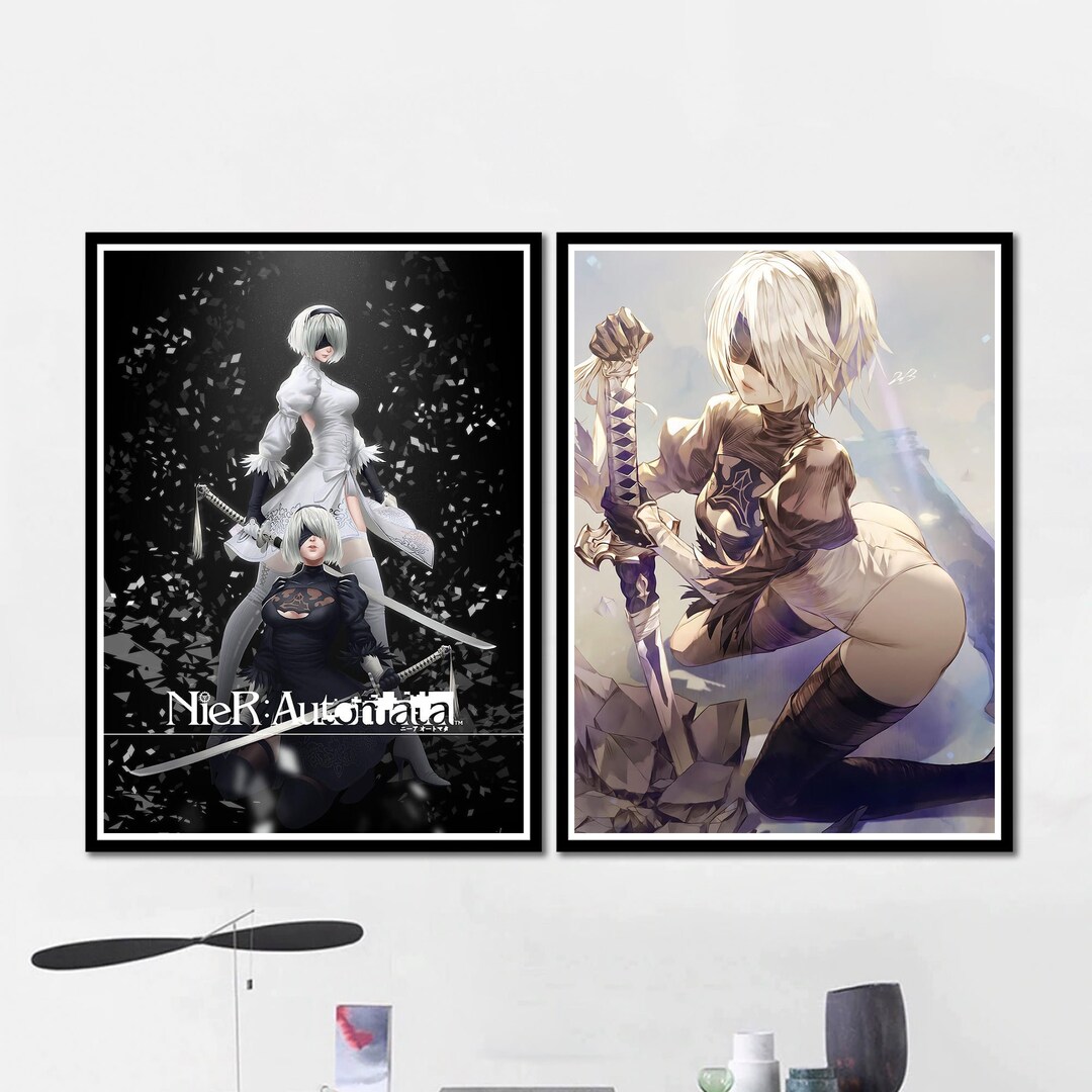 Nier Automata Poster Anime Poster Print Print Art Canvas Picture ...