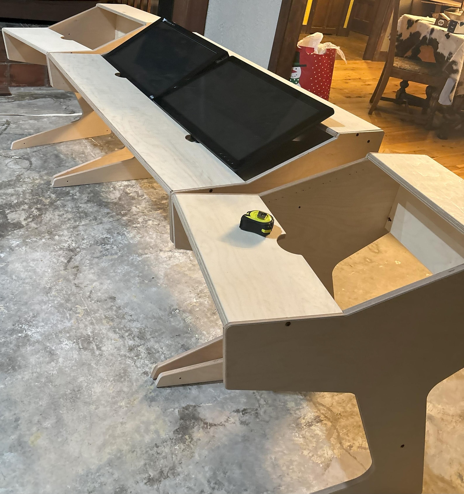 Trinity Desk Designs Dual Monitor ITB Hybrid Desk - Etsy