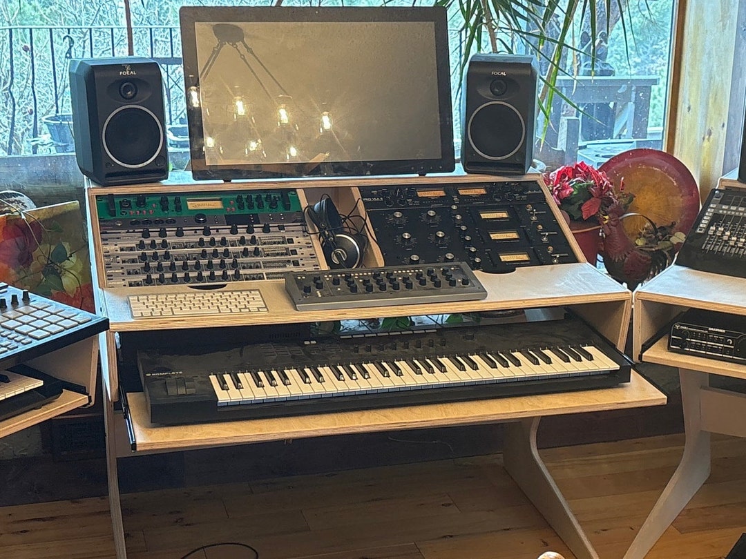 Trinity Desk Designs Recording Studio Desk 2 8 Space Rack Bays - Etsy