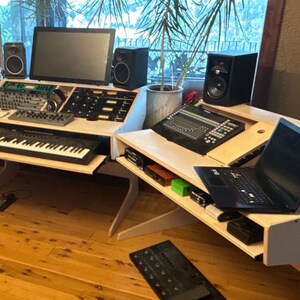 Trinity Desk Designs Recording Studio Desk 2 8 Space Rack Bays - Etsy